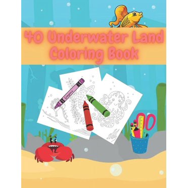 World Ocean animal coloring book: Ocean Sea Animal Life Under the Sea ...