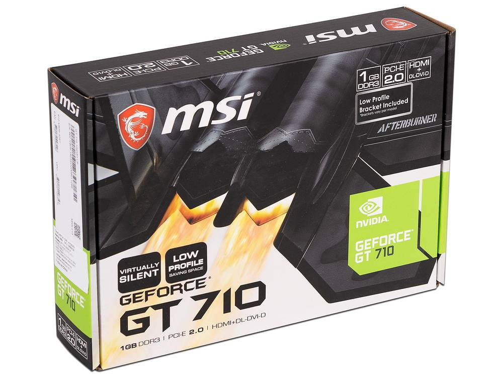 Tarjeta de Video NVIDIA GeForce GT 710 MSI 1GB GDDR3 1xHDMI 1xDVI GT ...
