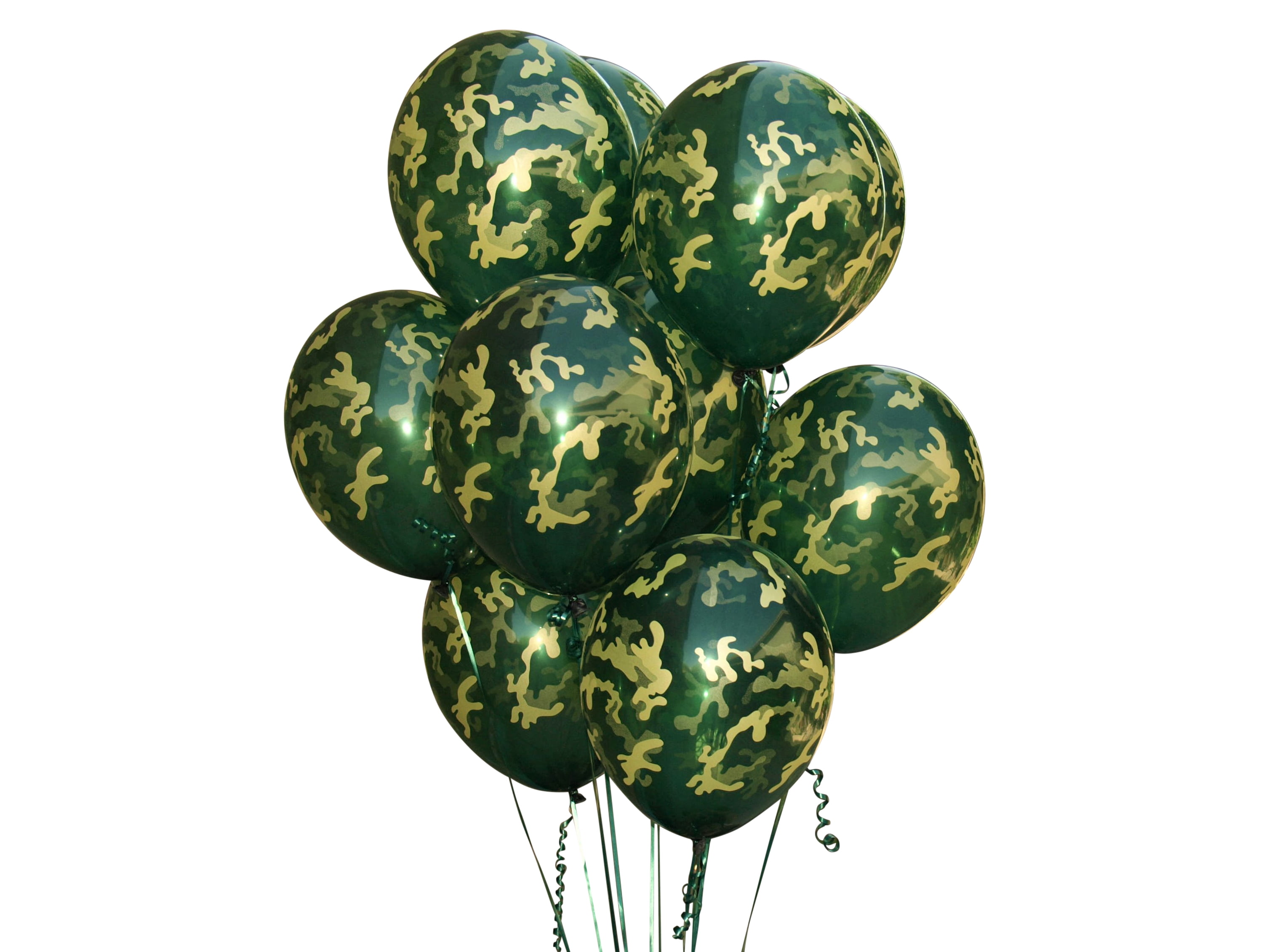 Camouflage Balloons. 24 per Pack. High Quality Latex 12 Inch Size ...