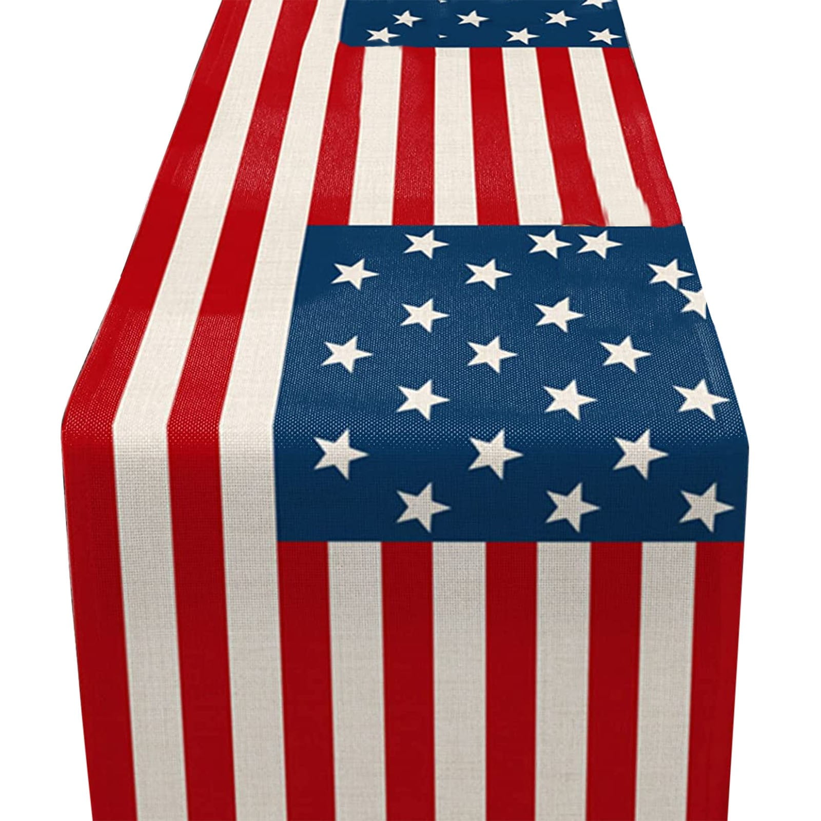 Njshnmn Patriotic Table Runner, 4th of July Independence Day Decor ...