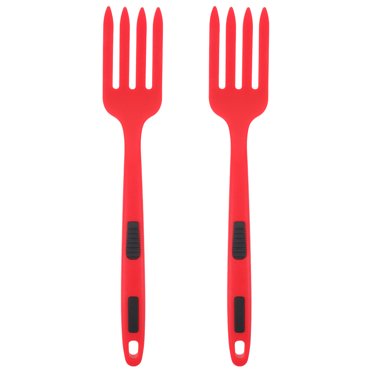 2 X Heat Resistant Nylon Fork 2 Prong Meat Serving Cooking Utensil ...