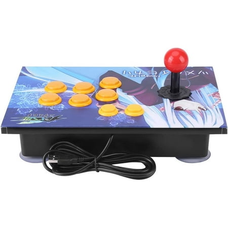 Arcade Games Red Joystick + Buttons Controller USB Game Control Device ...