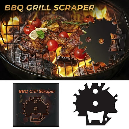 Bbq Grill Scraper Stainless Steel Griddle Grate Stick Cleaner With ...