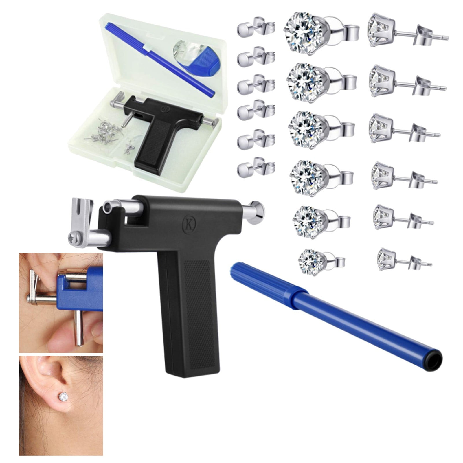 Yttmshdga Clearance! Beauty Tools Stainless 12 Pairs Of Ear Lip Nose ...