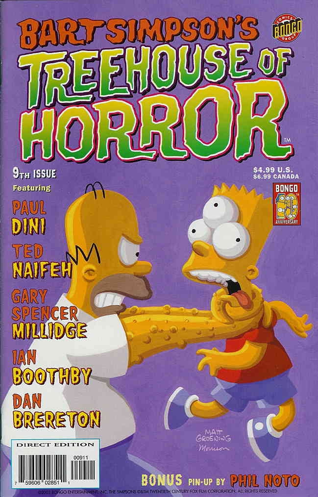 Treehouse of Horror (Bart Simpson's ) #9 VF ; Bongo Comic Book ...