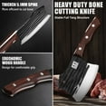 ENOKING Heavy Duty Stainless Steel Butcher Knife 5.7 Inch Meat Bone ...