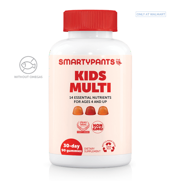 SmartyPants Kids Multi Vitamin, 90ct - ONLY AT WALMART - 2 Pack ...