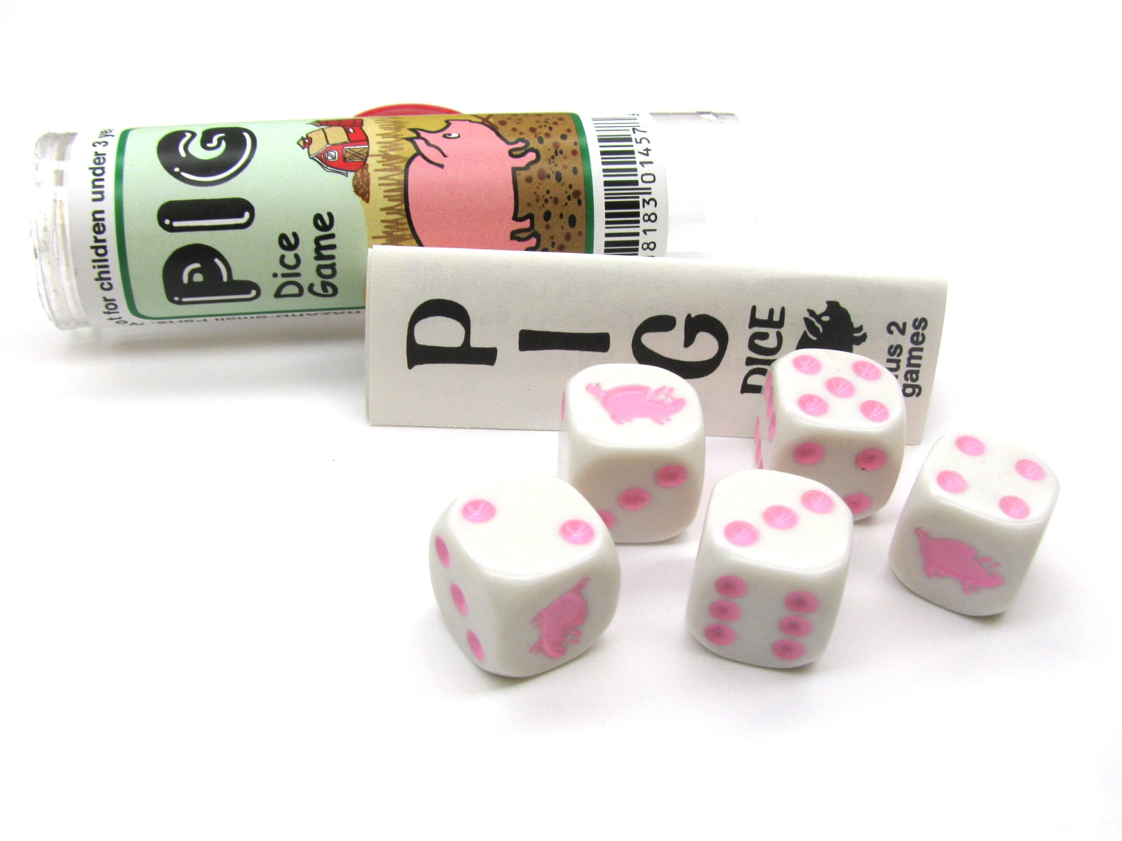 Koplow Games Pig Dice Game 5 Dice Set With Travel Tube And Instructions Koplow Games Pig Dice Game 5 Dice Set With Travel Tube And Instructions