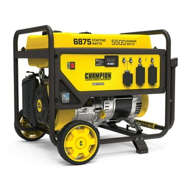 Champion 5500-Watt Dual Fuel Portable Generator with CO Shield ...