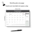 2Pcs Tearable Weekly Monthly Planner Notepads Monthly Academic Planner ...