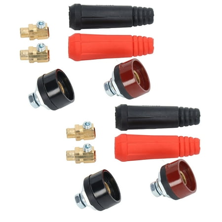 ANGGREK 12Pcs Welding Cable Panel Connector Quick Fitting Plug Socket ...