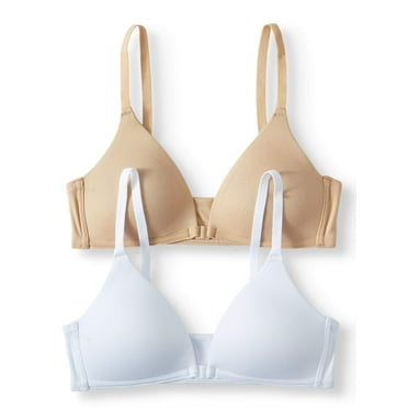 Wonder Nation Girls Seamless Longline Bras, 2-Pack, Sizes 30A-38A ...