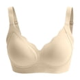 Seam Edge Full Coverage Wireless Bralette for Large Bust Support and ...