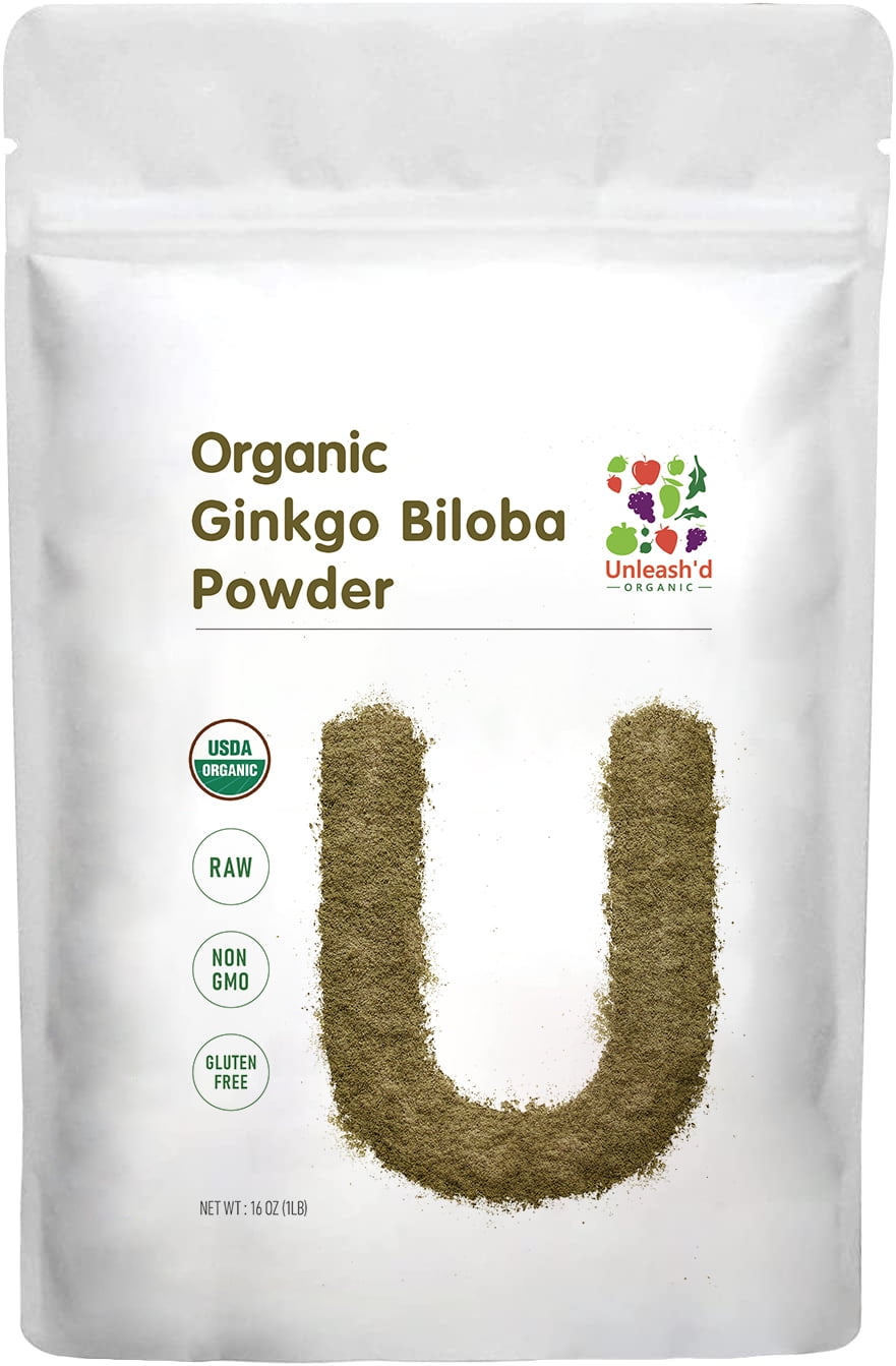 Organic Ginkgo Biloba Powder 1 Pound, Vegan Friendly Ginkgo Leaf Powder ...