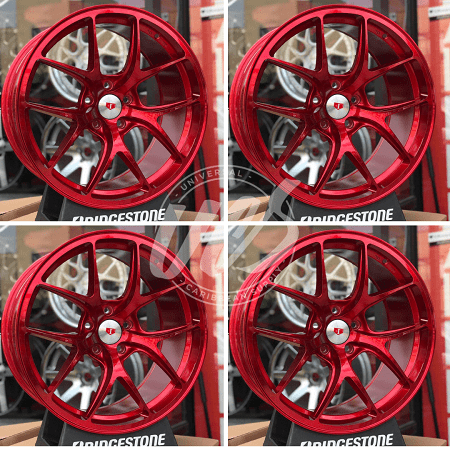 NEW 19 inch x 8.5 Alloy Wheels Rims Bolt Pattern 5x114.3 Red +35 offset ...