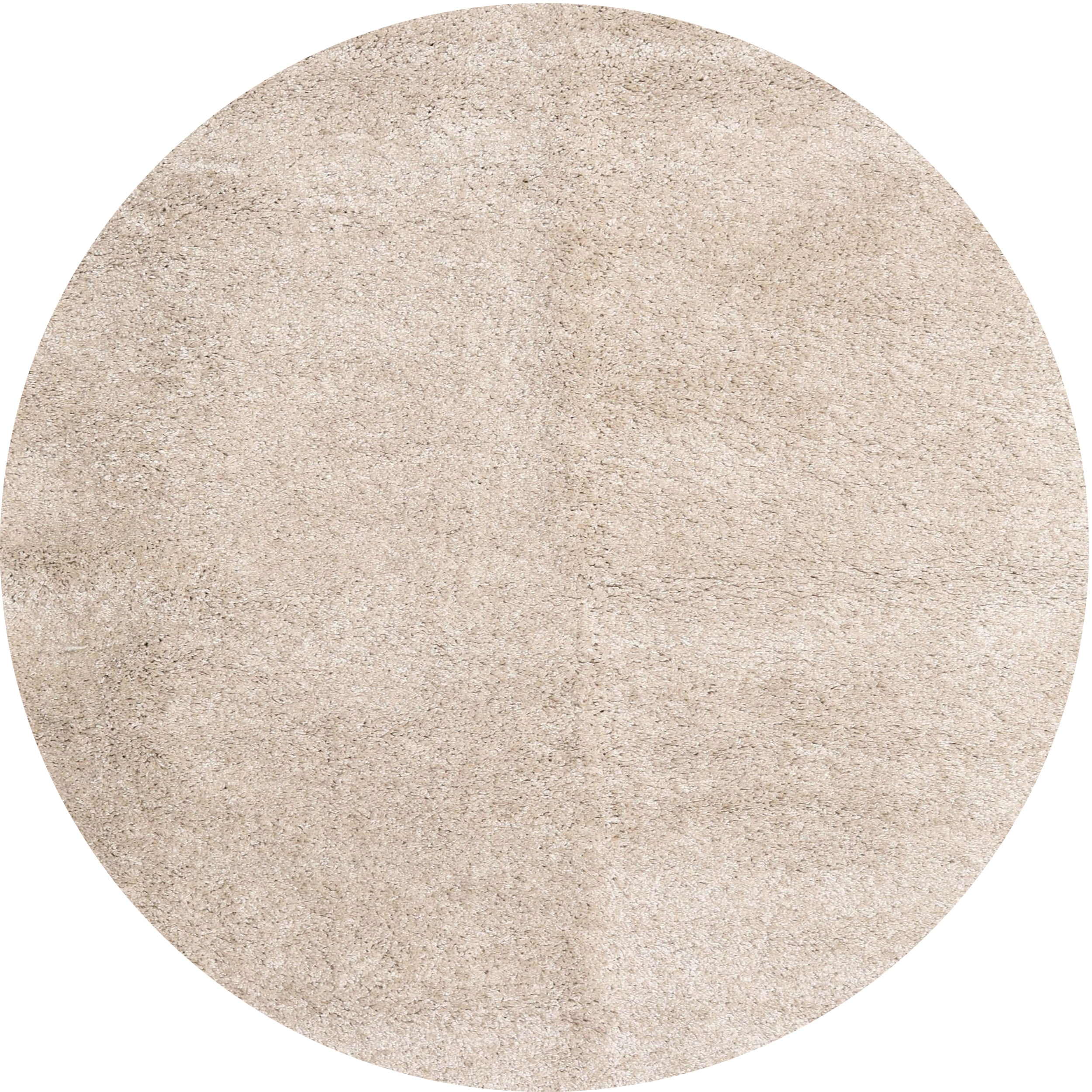 Ahgly Company Indoor Round Contemporary Tan Brown Solid Area Rugs, 8 ...