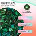 400-600 Pcs Round Crafts Buttons for Sewing, Assorted Sizes Green ...