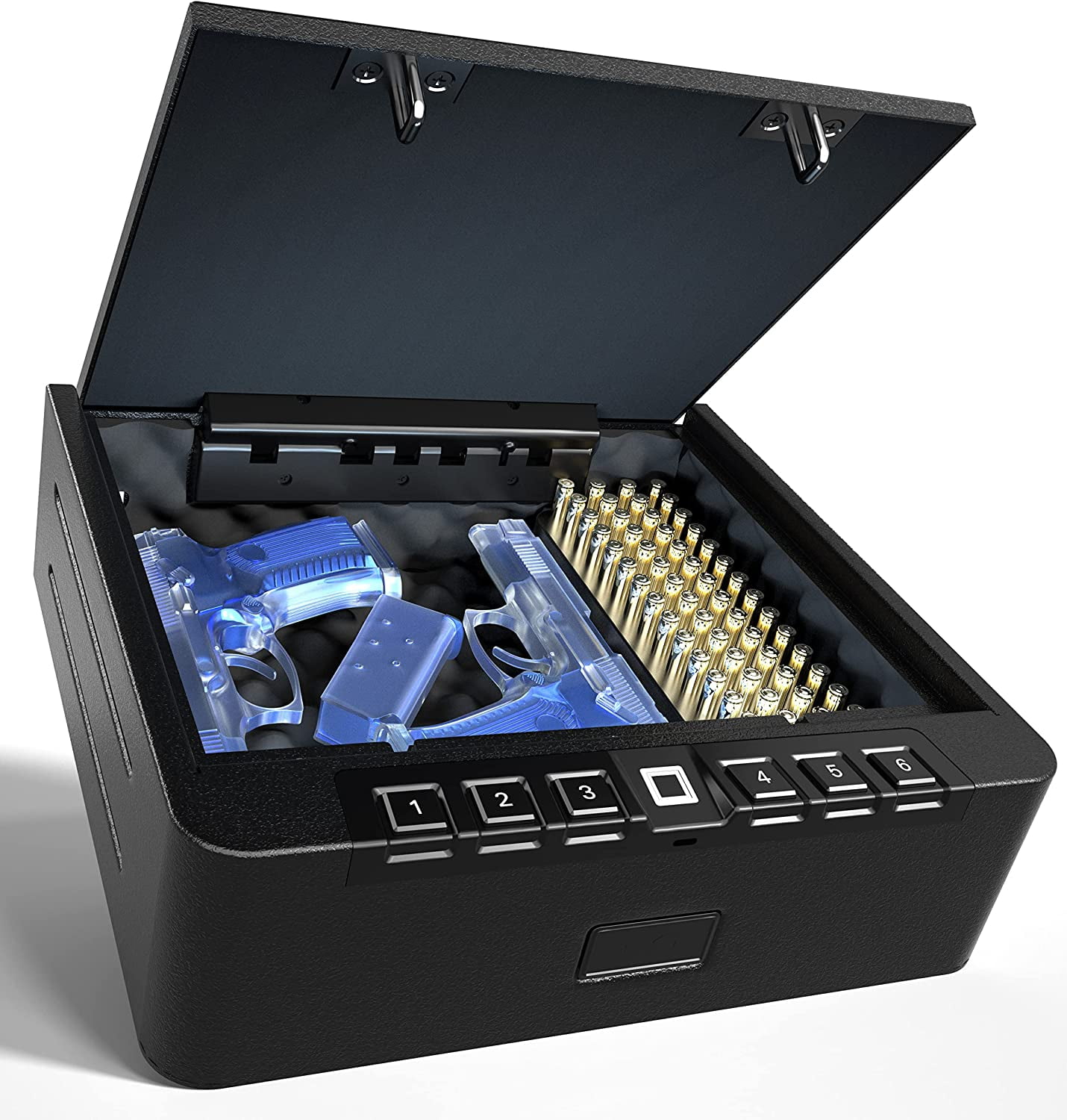 Biometric Gun Safes for Pistols, Quick-Access Pistol Safe, Upgraded ...