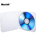 BiBzu 25 Pack Ultra Slim Clear Transparent Square Shaped CD and DVD ...