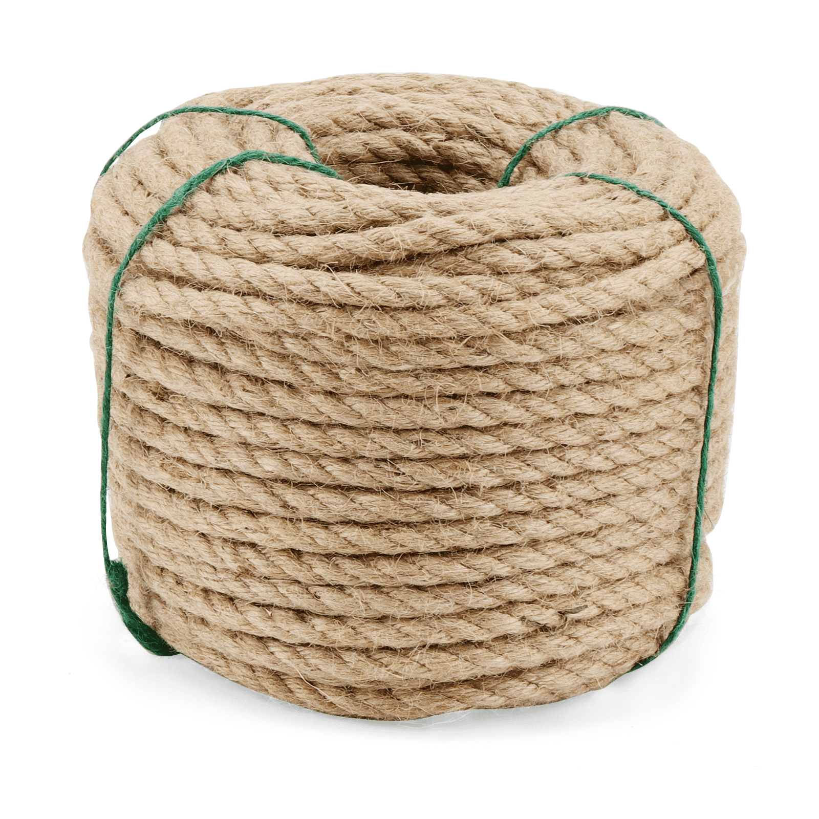 SEUNMUK 5/16 in x 164 ft Natural Jute Rope, 8 mm x 50 m Twisted Hemp ...