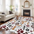 Dog Claws Area Rug 6x9 Washable Rug Non Slip Pet Cat Cartoon Cute ...