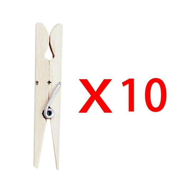 Wooden Clothespins Laundry Clamp Hook Natural - Walmart.ca
