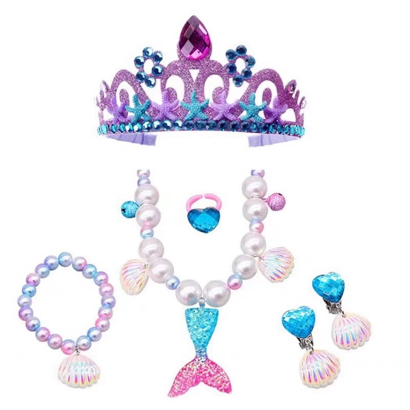 Click here for Unbranded Kids Mermaid Ocean Princess Jewelry Set... prices