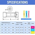 660 count Heat Shrink Connectors Crimp Electrical Wire Connector ...