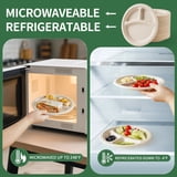 GPED 3 Compartment Paper Plates, 9 Inch 125-Pack Heavy Duty Disposable ...