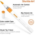 Free Shipping! Shuttle Art 36 Color Acrylic Paint Markers with Brush ...