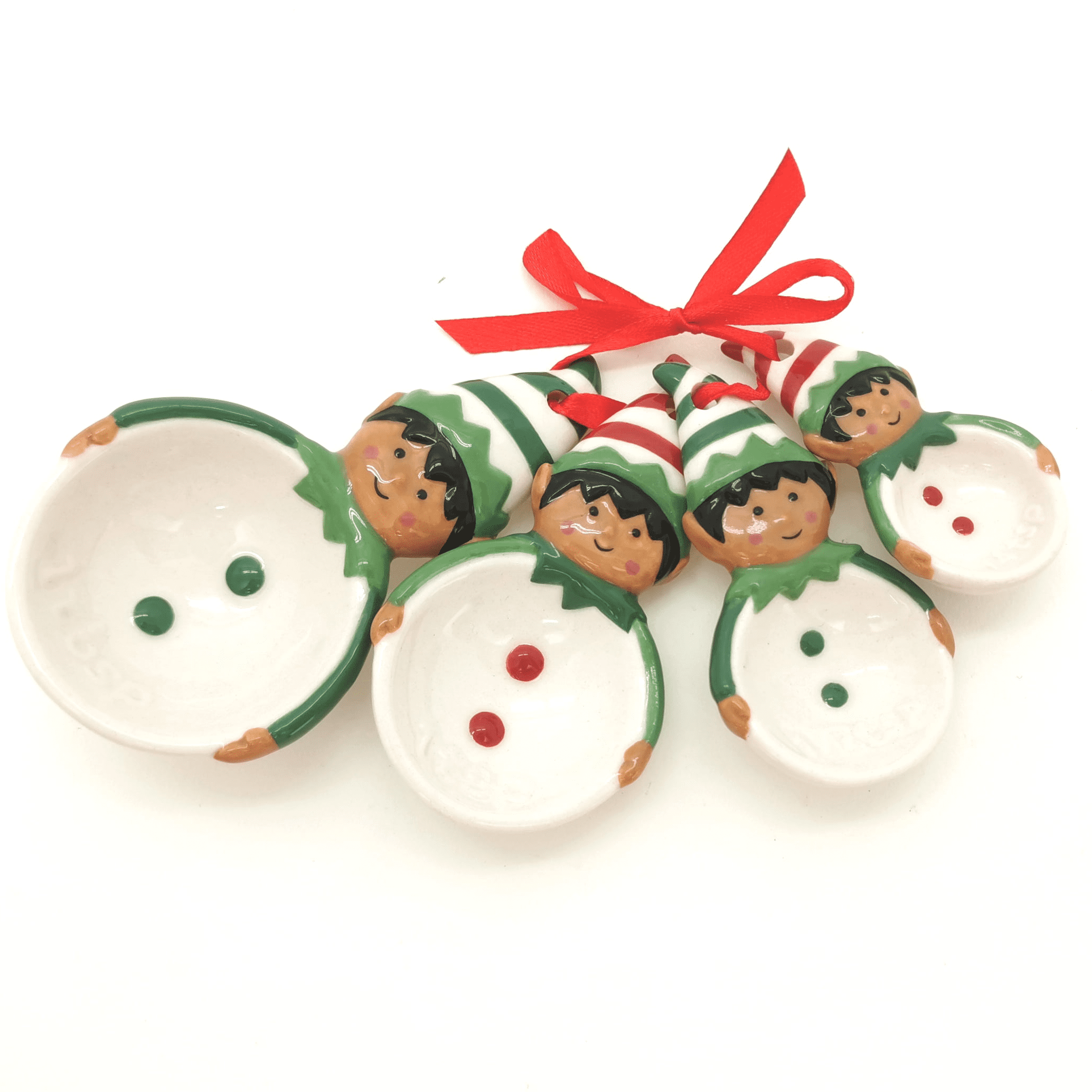 Holiday Time Elf Measuring Spoons, Earthenware, African American ...