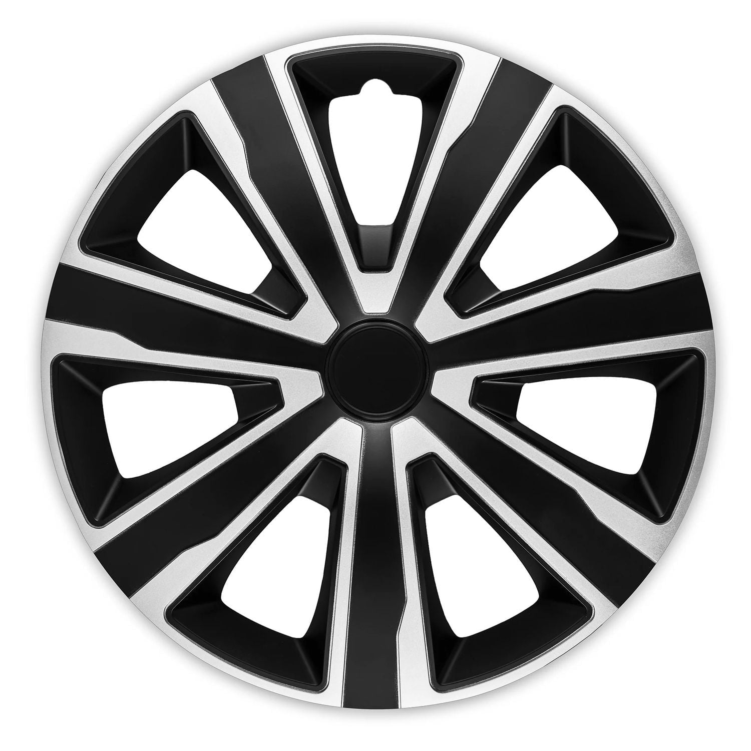 Click here for Alpena 16 Axel Wheel Covers  Silver & Black  Set O... prices