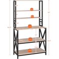6-Tier Kitchen Baker's Rack, 31.5-Inch Coffee Bar Table & Microwave ...