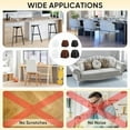 32 Pack Silicone Chair Leg Floor Protectors, Stool Leg Protectors Cap ...
