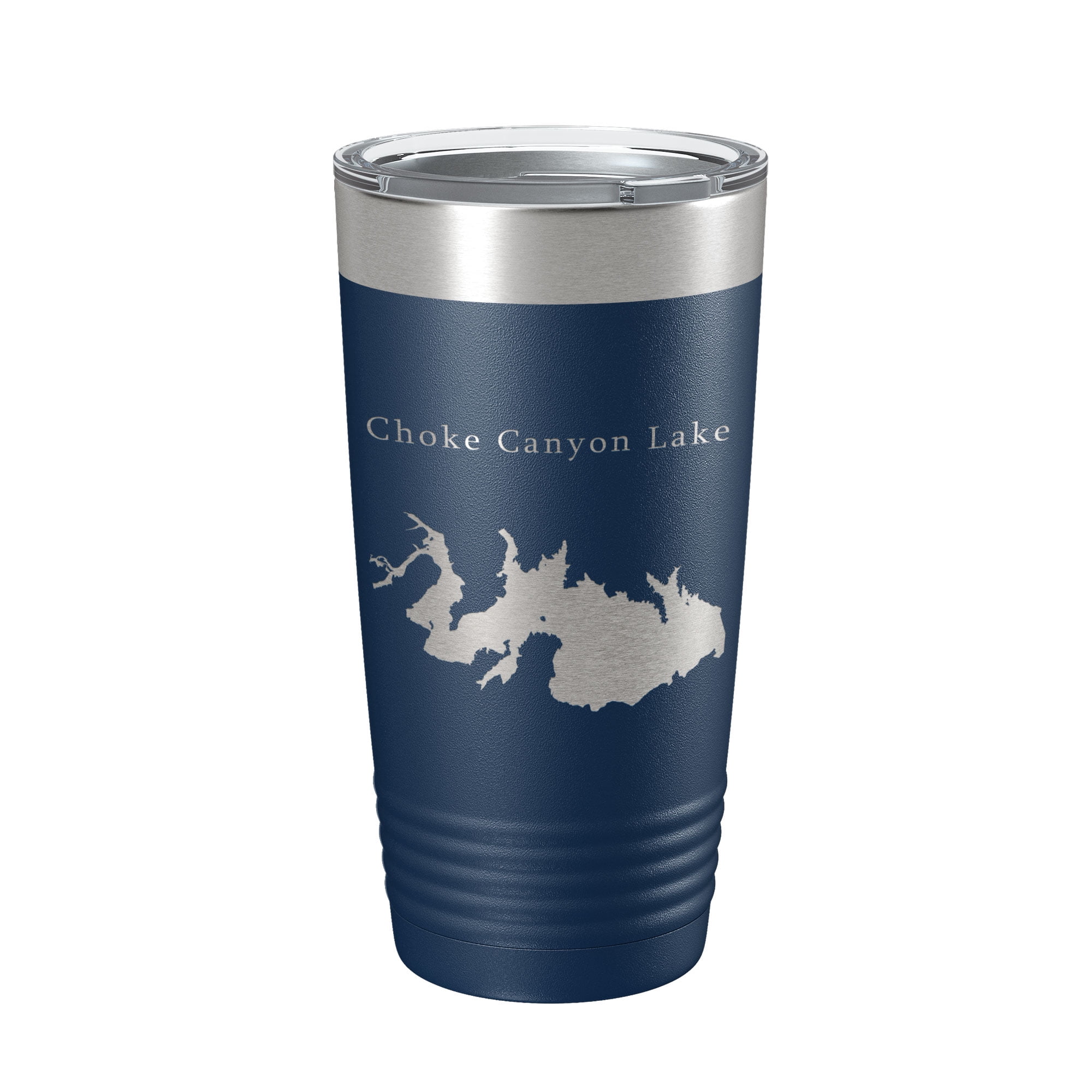 Choke Canyon Lake Map Tumbler Travel Mug Insulated Laser Engraved ...