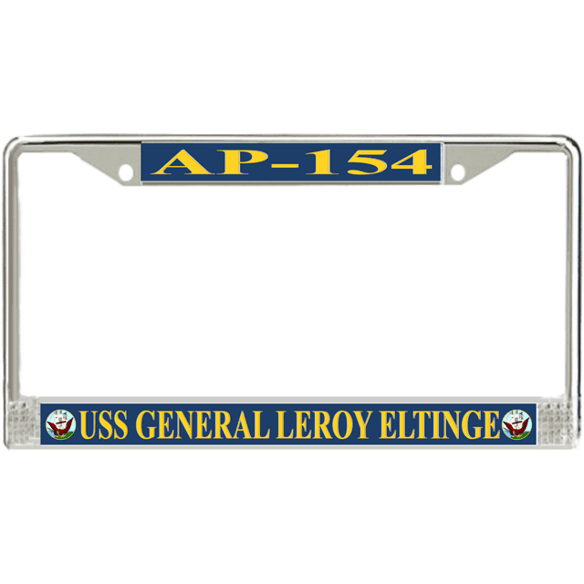 USS General LeRoy Eltinge AP-154 License Plate Frame - Walmart.com