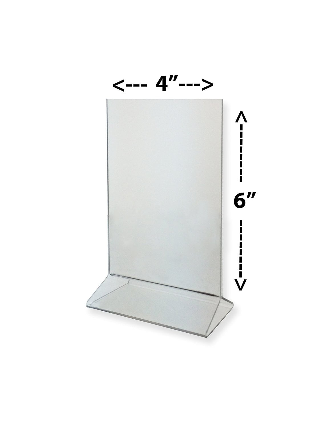Marketing Holders Clear Acrylic Upright Sign Holder Frame Table Menu ...