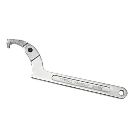Chrome Vanadium Adjustable Spanner Hook Wrench Hook Spanner C Nut ...