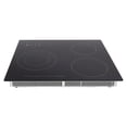 3 Burners Electric Ceramic Cooktop, 2600W 110V Built-in Cooktop Sensor ...