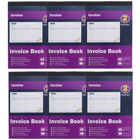 Cosco Artistic 3-Part Carbonless Invoices 5.4" x 8.5" 50 Sets/Book ...