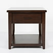 Jofran Artisan's Craft Rustic Farmhouse Distressed Acacia End Table ...