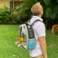 Halinfer Small Parrot & Parakeet Portable Bird Backpack Carrier, Clear ...
