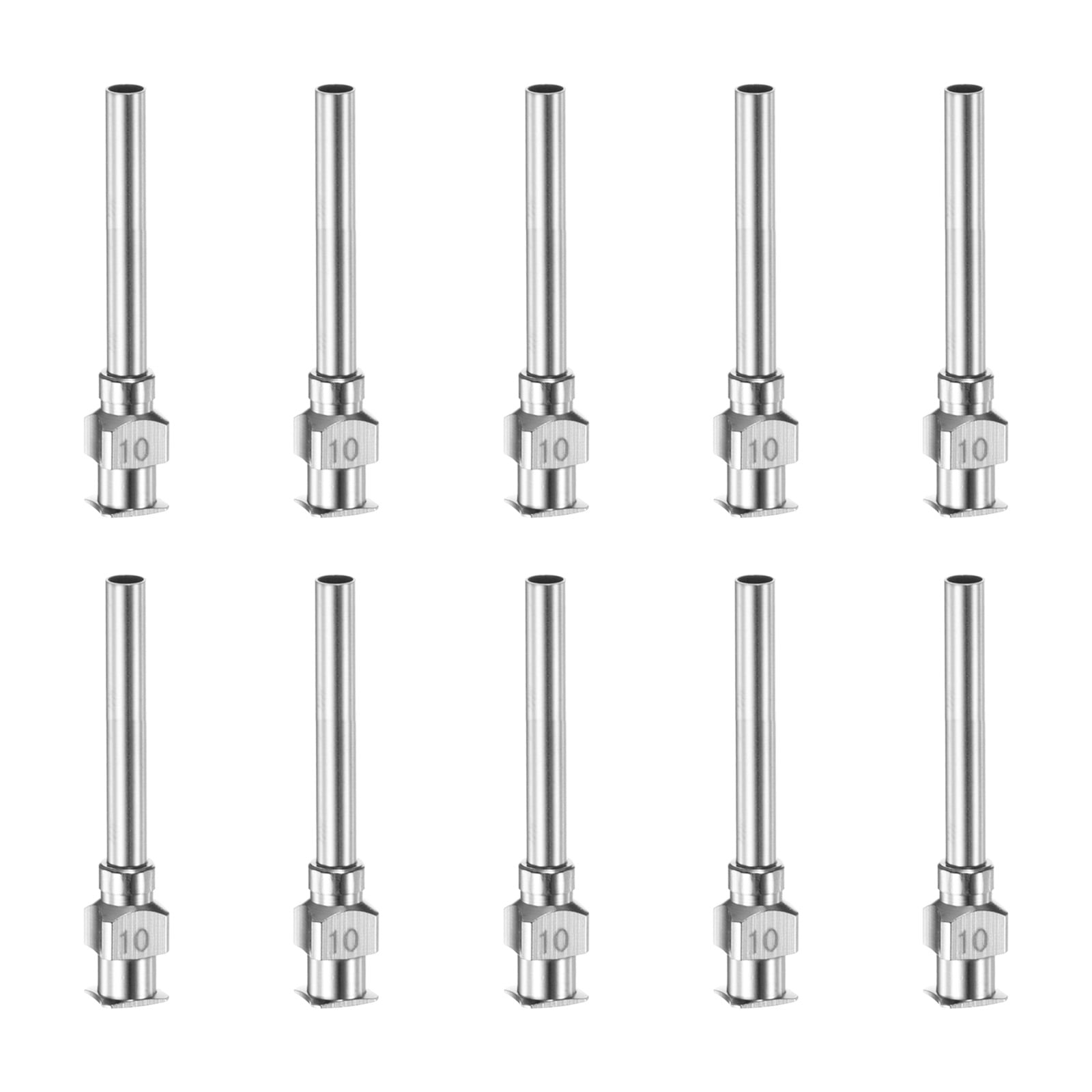 Uxcell 10Pack 10G Stainless Steel Dispensing Needles, 1" Glue Needle ...