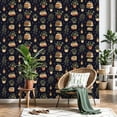 Peel and Stick Wallpaper Vintage Botanical Potted Plants Books Lanterns ...