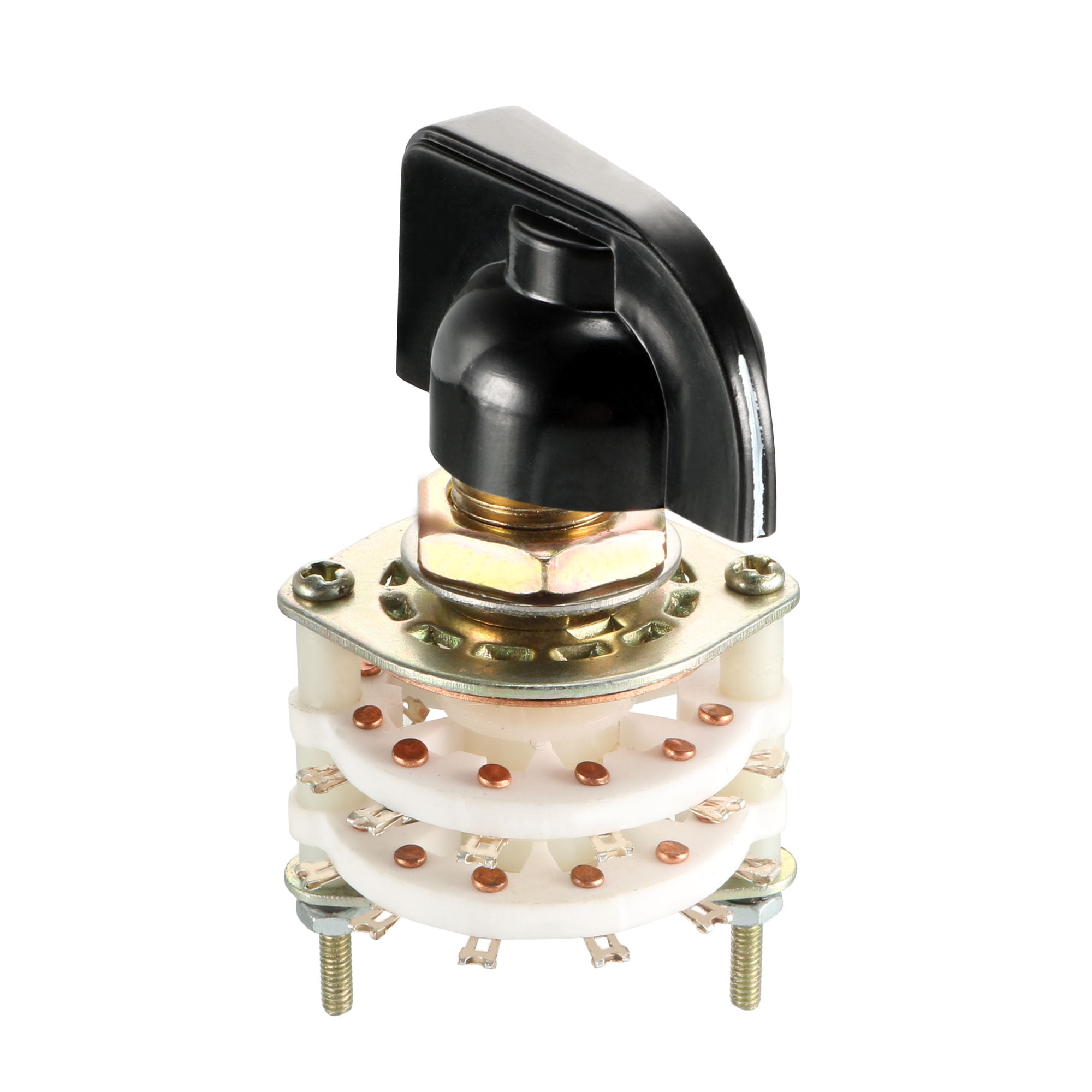 2P6T 2 Pole 6 Throw 2 Deck Band Channel Rotary Switch Selector with ...