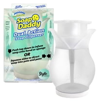 Scrub Daddy Soap Dispenser, Refillable, Dual Action, Dish Filled ...