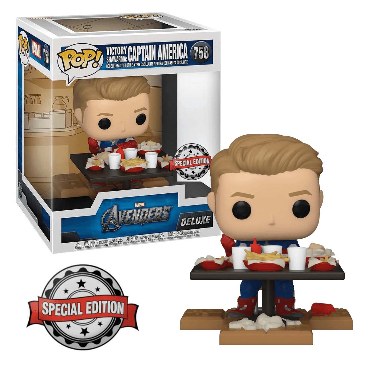 Funko Pop! Funko Capitán América Shawarma Marvel Avengers Edición ...