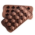 VerPetridure 15 with Five-Pointed Star Chocolate Mold Silicone Star ...