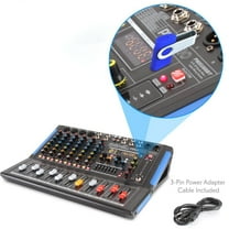 PYLE PMXU128BT - 12-Ch. Bluetooth Studio Mixer - DJ Controller Audio ...