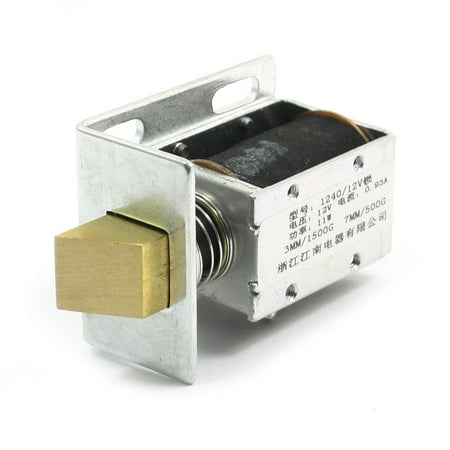 Unique Bargains DC 12V Spring Loaded Linear Motion Solenoid ...